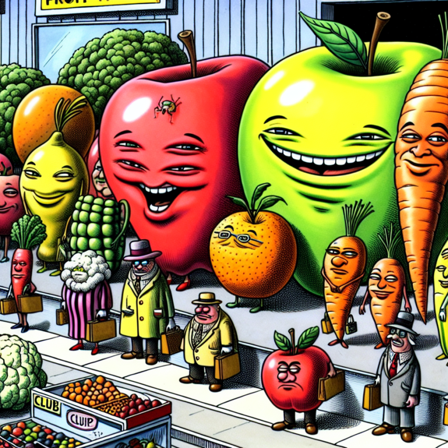 ‘The Far Side’의 유머와 교훈: 과일과 채소를 통해 전하는 풍자적 메시지 – Openpage